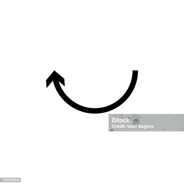 Icône De Flèche Dans Un Style Branché Plat Isolé Sur Fond Gris Symbole