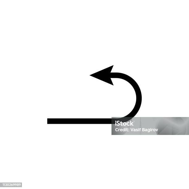 Icône De Flèche Dans Un Style Branché Plat Isolé Sur Fond Gris Symbole