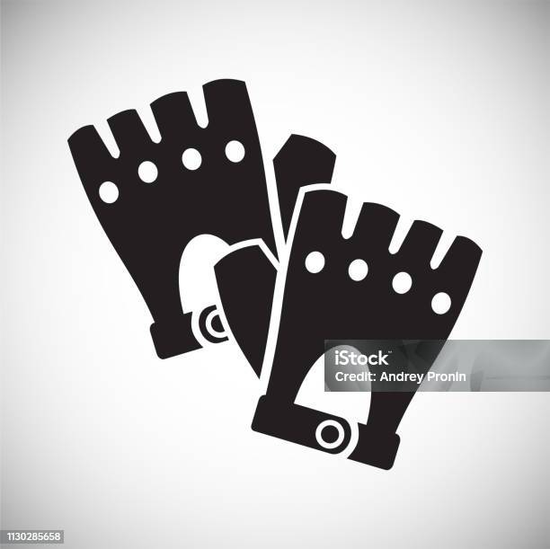 Icône De Gants Moto Sur Fond Blanc Pour Le Graphisme Et Webdesign