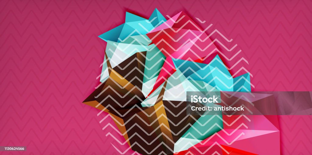 Warna Geometris Latar Belakang Abstrak Desain Abstraksi Minimal Dengan