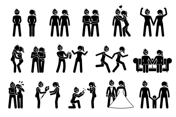 900 Stick Figures Kissing Stock Illustrations Royalty Free Vector Graphics And Clip Art Istock