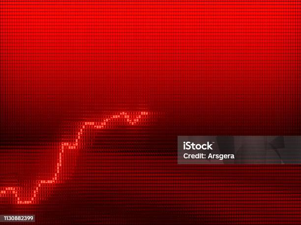 Red Graph Moving Up Chart As Growth And Business Success Stock Photo ... Red Graph Moving Up Chart As Growth And Business Success Stock Photo ...