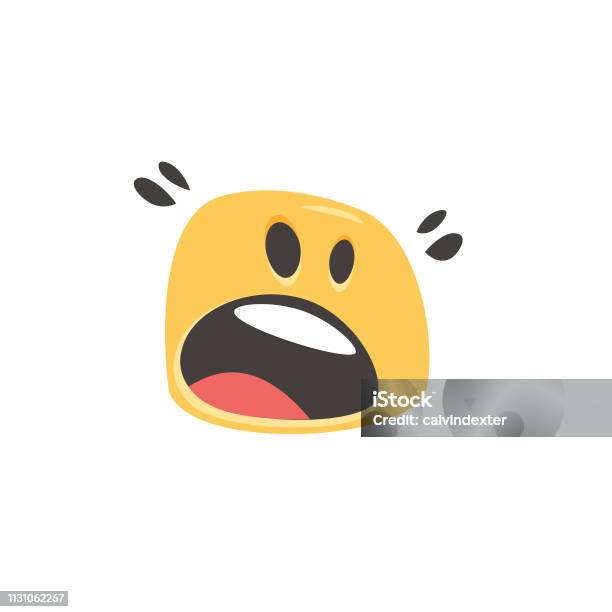 Kartun Bergambar Tangan Emoji Dan Gaya Warnawarni Ilustrasi Stok