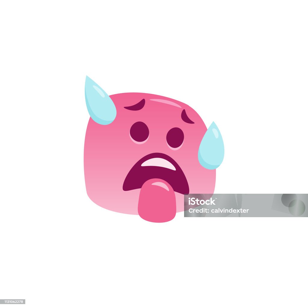 Kartun Bergambar Tangan Emoji Dan Gaya Warnawarni Ilustrasi Stok
