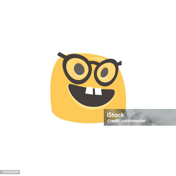Kartun Bergambar Tangan Emoji Dan Gaya Warnawarni Ilustrasi Stok