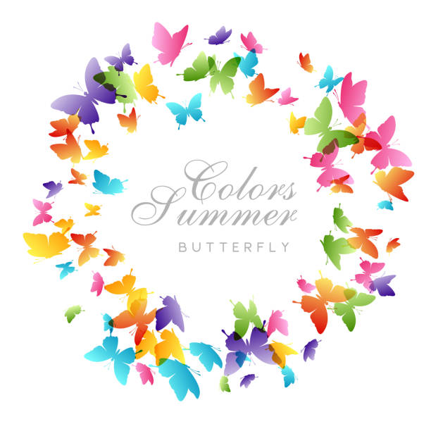 60 Monarch Butterflies Swarm Stock Illustrations Royalty Free Vector
