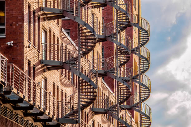 Free Stock Photo of Tall Building With Spiral Staircase | Download Free ...