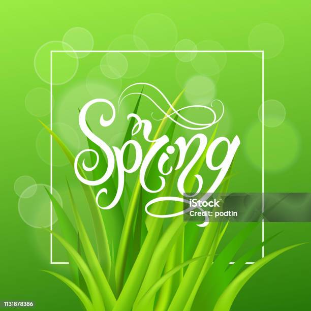 Lheure Du Printemps Lettrage De Calligraphie Manuscrite Avec Fond ... Lheure Du Printemps Lettrage De Calligraphie Manuscrite Avec Fond ...