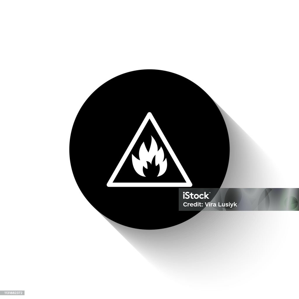 Ilustración de Signo De Peligro De Fuegoicono De Vector Negro y más ... Ilustración de Signo De Peligro De Fuegoicono De Vector Negro y más ...