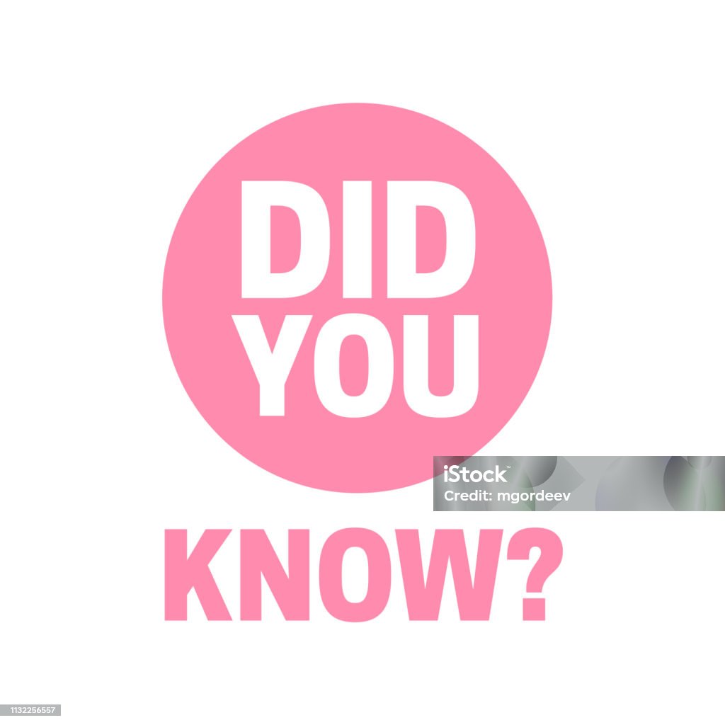 Did You Know Vector Illustration Did You Know Words Stock Illustration ... Did You Know Vector Illustration Did You Know Words Stock Illustration ...