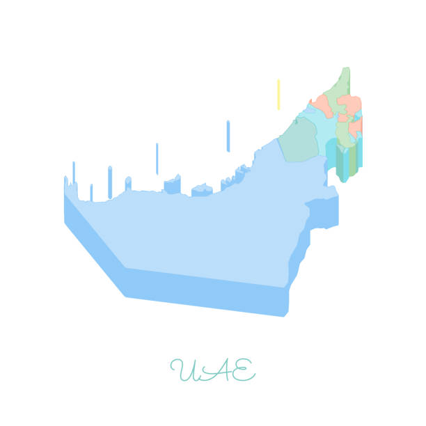 20 United Arab Emirates Infographics Statistical Data Sights Stock