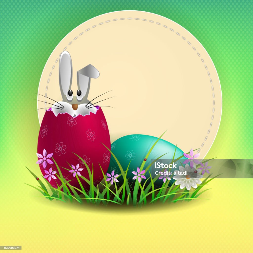 Komposisi Warna Hijau Muda Dengan Bingkai Bulat Dan Telur Paskah Dan ... Komposisi Warna Hijau Muda Dengan Bingkai Bulat Dan Telur Paskah Dan ...