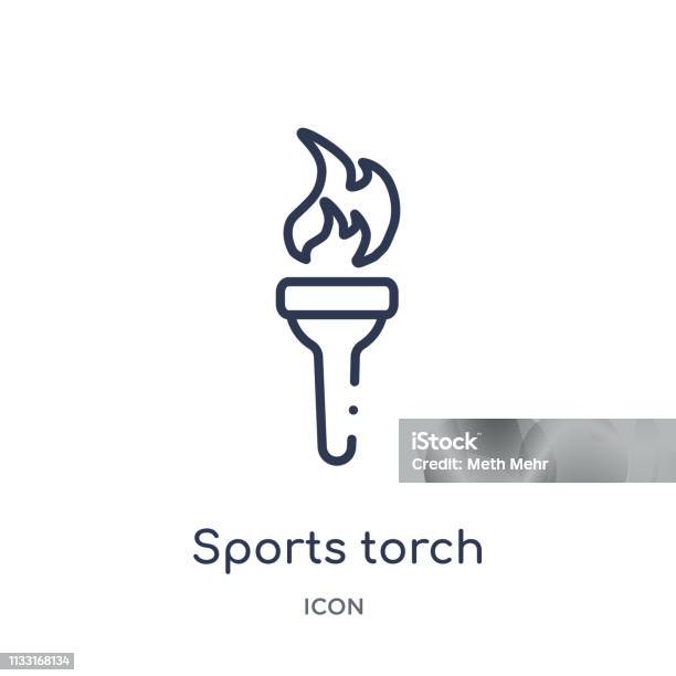 Linear Sports Torch Icon From Greece Outline Collection Thin Line ... Linear Sports Torch Icon From Greece Outline Collection Thin Line ...