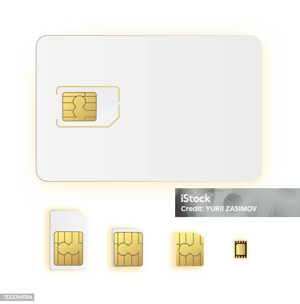 Esim Embedded Sim Card Icon Symbol Concept New Chip Mobile Cellular