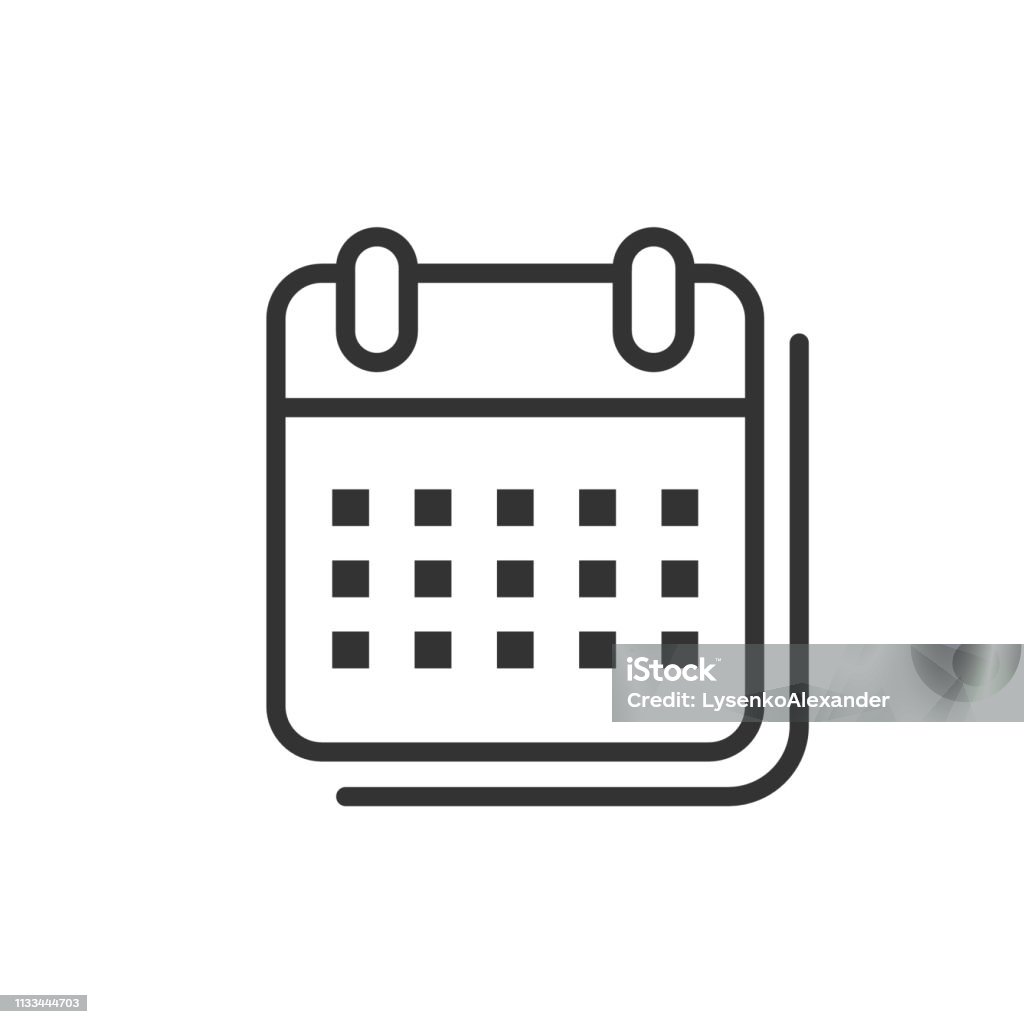 Kalender Organisatoricon In Flachem Stil ... Kalender Organisatoricon In Flachem Stil ...