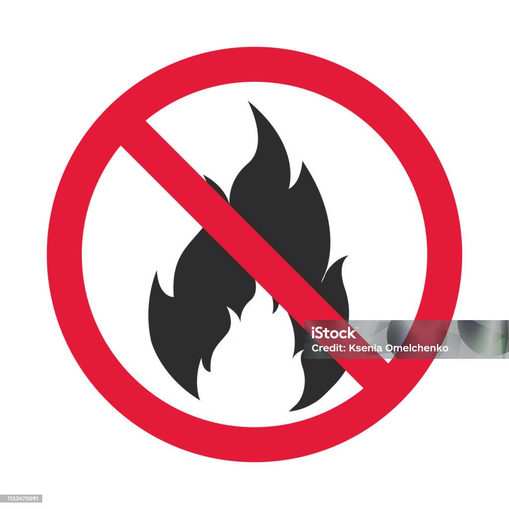 Geen Vuur Vector Teken Icoon Symbool Geen Vlam Teken Icoon Verboden ... Geen Vuur Vector Teken Icoon Symbool Geen Vlam Teken Icoon Verboden ...