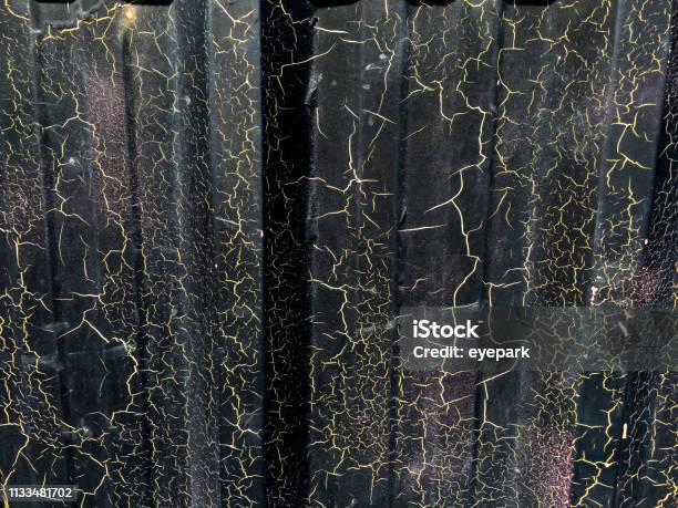 Tekstur Logam Bergelombang Retak Atau Tekstur Baja Besi Galvanis Warna