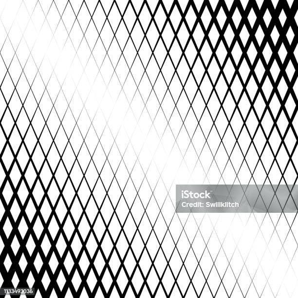 Background With Gradient Of Diamond Shaped Cells Grid Stock