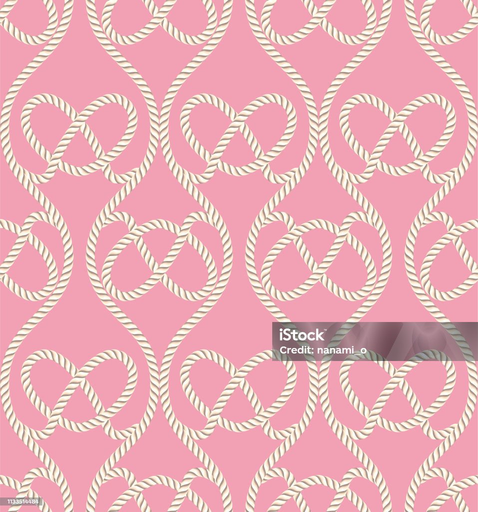 Seamless Pattern Of Ropes Stock Illustration Download Image Now Abstract Backgrounds