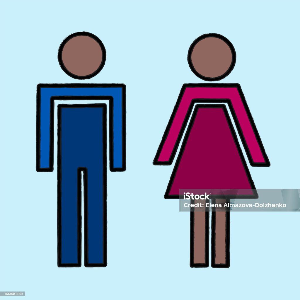 Vector Illustrstion Of Divorced Couple Stock Illustration Download