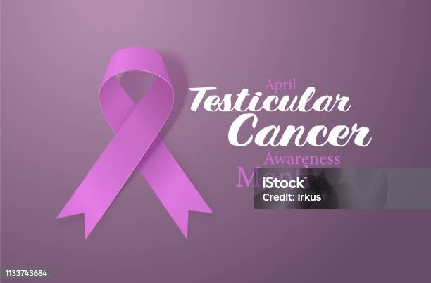 Testicular Cancer Awareness Calligraphy Poster Design Realistic Orchid