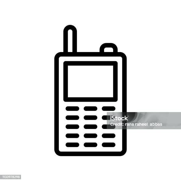 Vecteur De Téléphone Portable Icône De Ligne Dappareil Électronique