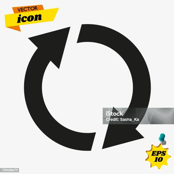 Vecteur Dicône De Mise À Jour Illustration Solide Pictogramme Isolé Sur