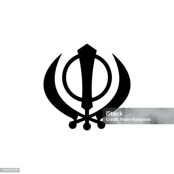 Symbole De Religion Icône Sikhisme Élément De Lillustration De Symbole
