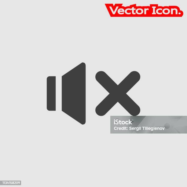 Icône De Contrôle De Volume Signe Isolé Symbole Et Style Plat Pour