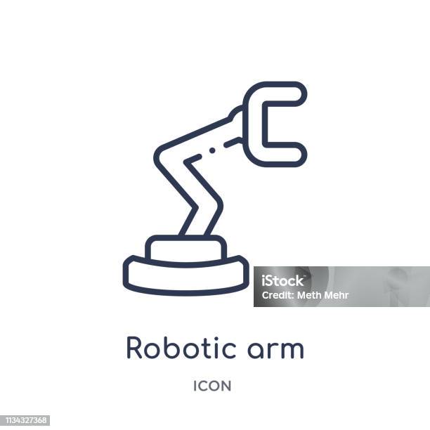 Linear Robotic Arm Icon From Industry Outline Collection Thin Line ... Linear Robotic Arm Icon From Industry Outline Collection Thin Line ...
