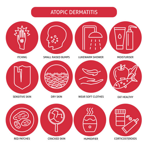 [90] Atopic dermatitis Clipart Vector PNG , SVG, EPS, PSD, AI