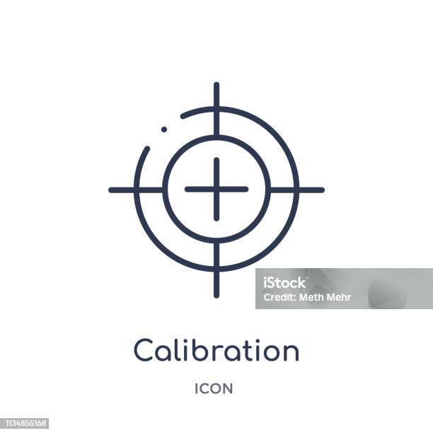 Linear Calibration Icon From Measurement Outline Collection Thin Line