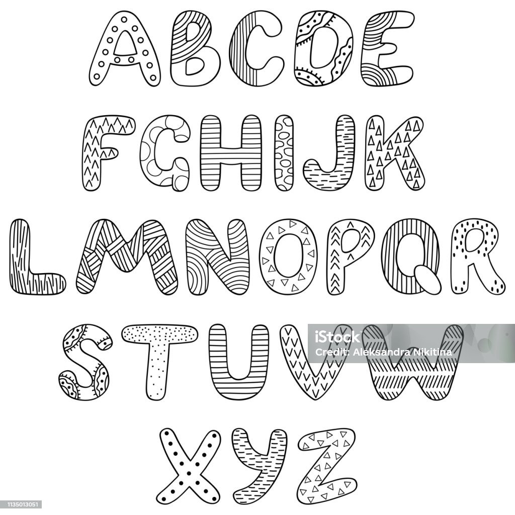 Handgezeichnete Alphabetbuchstaben Handgeschriebene Schrift Ist Perfekt ... Handgezeichnete Alphabetbuchstaben Handgeschriebene Schrift Ist Perfekt ...