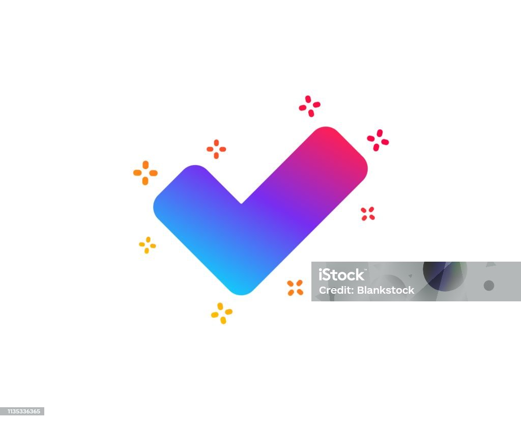 Periksa Ikon Tanda Centang Yang Disetujui Vektor Ilustrasi Stok Unduh