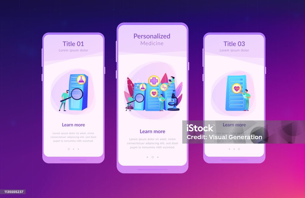 Big Data Healthcare App Interface Template Stock Illustration ... Big Data Healthcare App Interface Template Stock Illustration ...
