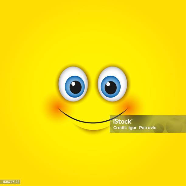 Émoticône Souriant Mignon Emoji Smileyillustration Vectorielle Vecteurs