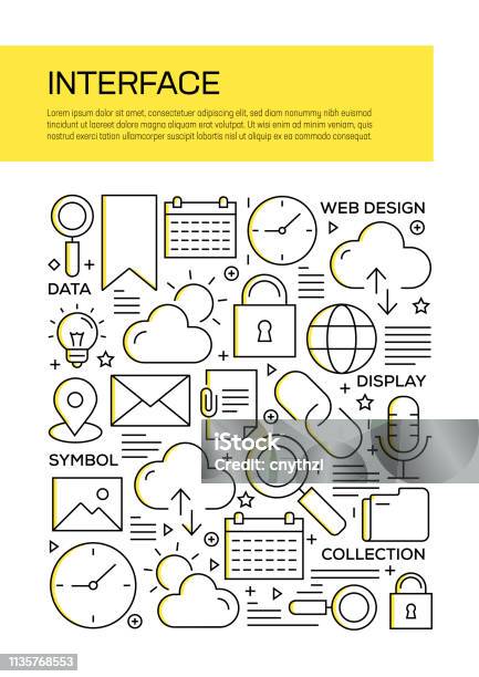 Set Vektor Template Desain Dan Elemen Untuk Antarmuka Pengguna Dalam