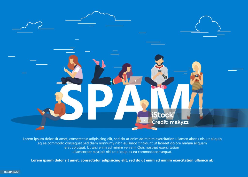 Vetores de Conceito Do Spam Ilustração Lisa Do Vetor De Homens Novos E ... Vetores de Conceito Do Spam Ilustração Lisa Do Vetor De Homens Novos E ...