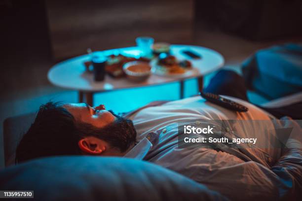 Lazy Overweight Man Napping On Sofa Stock Photo - Download Image Now ... Lazy Overweight Man Napping On Sofa Stock Photo - Download Image Now ...
