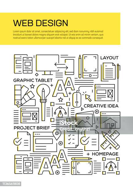 Desain Web Konsep Desain Sampul Gaya Garis Untuk Laporan Tahunan Flyer