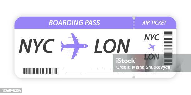 Billet De Carte Dembarquement De Compagnie Aérienne Billet Vide Modèle
