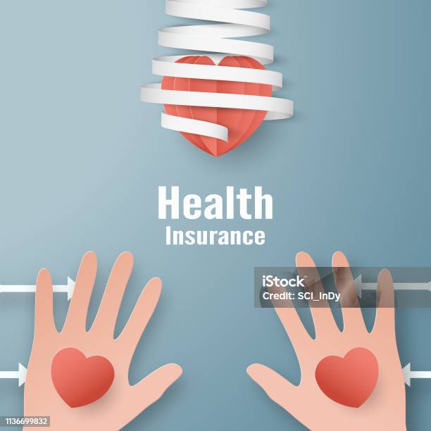Ilustrasi Vektor Dalam Konsep Asuransi Kesehatan Desain Template Berada