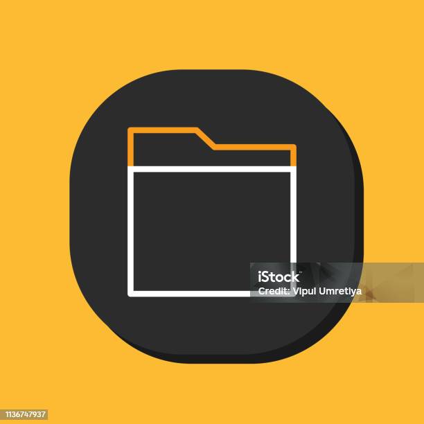 Folder File Dengan Gaya Datar Ilustrasi Stok Unduh Gambar Sekarang