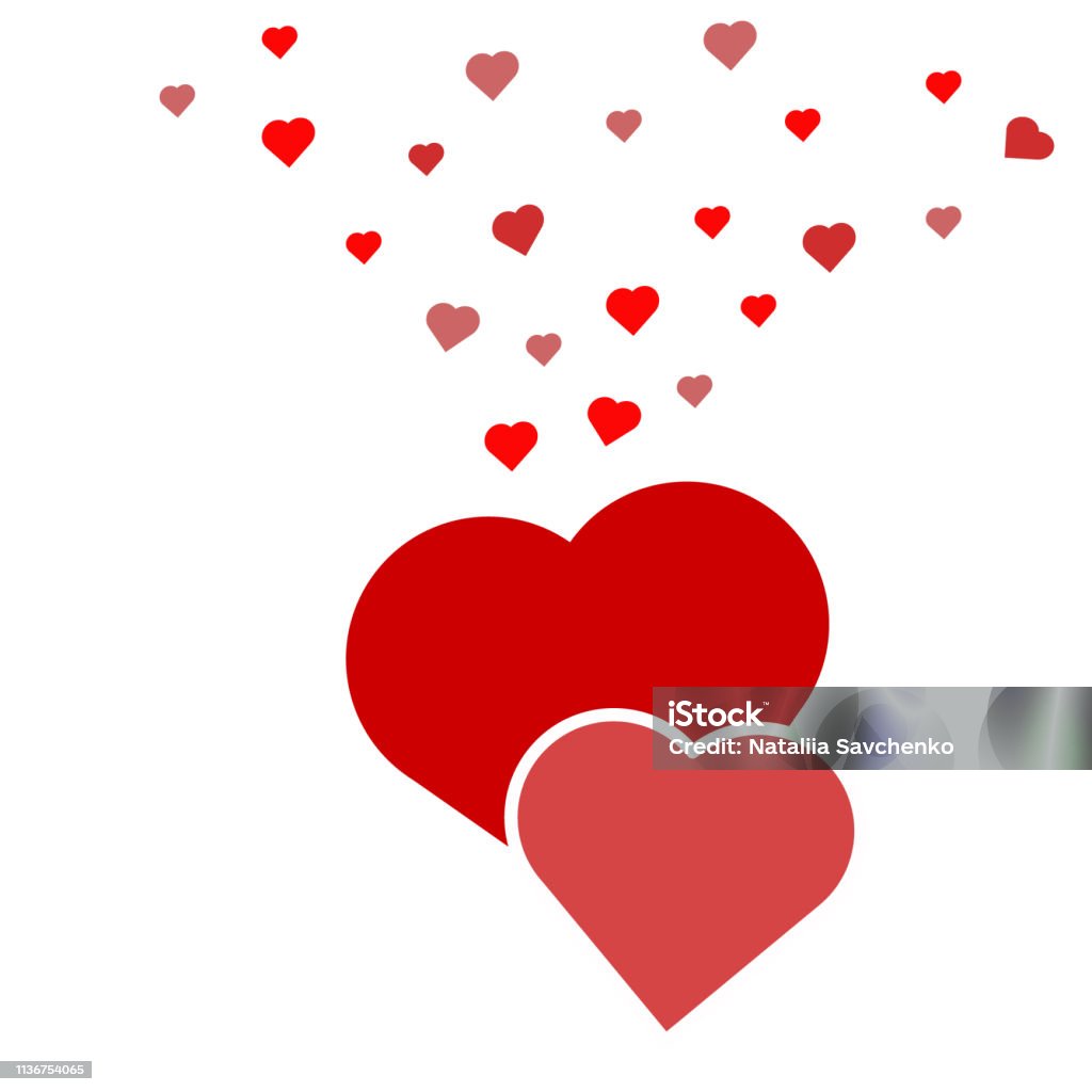 Zwei Herzensymbol Vektor Isoliert Liebe Rot Smbol Stock Vektor Art und ... Zwei Herzensymbol Vektor Isoliert Liebe Rot Smbol Stock Vektor Art und ...