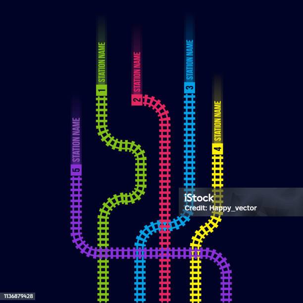 Creative Vector Illustration Of Railway Station Map Metro Road