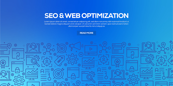 Set Vektor Template Desain Dan Elemen Untuk Seo Dan Optimasi Web Dalam
