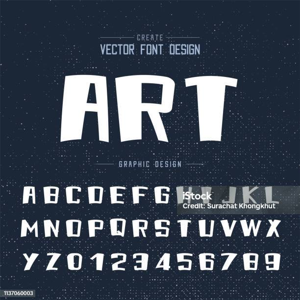 Font Kartun Dan Vektor Alfabet Jenis Huruf Tebal Dan Desain Angka Teks