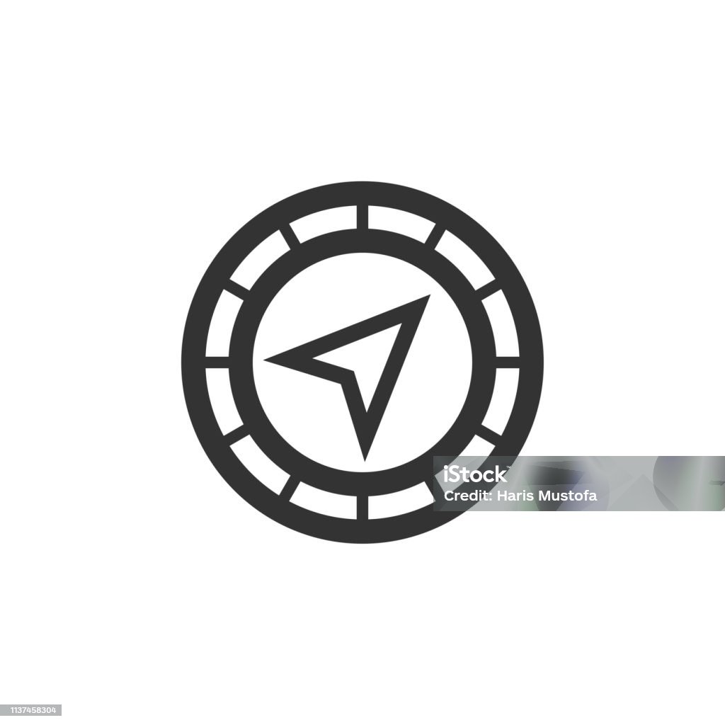 Compass Icon Design Template Vector Isolated Stock Illustration Download Image Now Abstract
