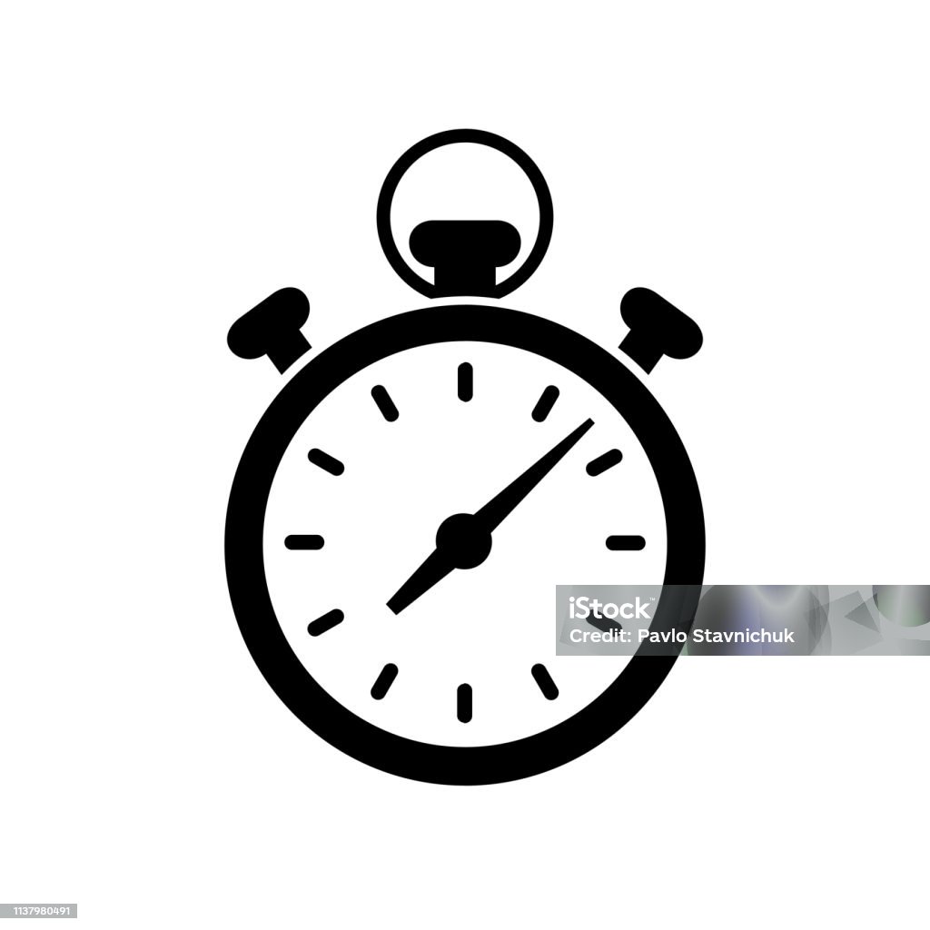 Vetores De Ícone Rápido Da Linha Do Cronômetro Sinal De Tempo Rápido