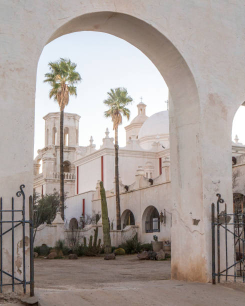 Free Stock Photo of Arches of San Xavier del Bac | Download Free Images ...
